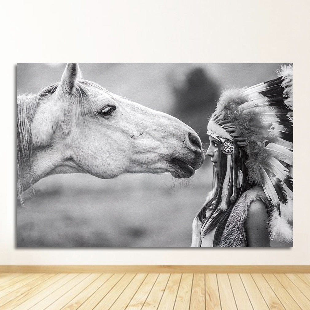 Peinture Indienne sur Cheval | Univers Cheval